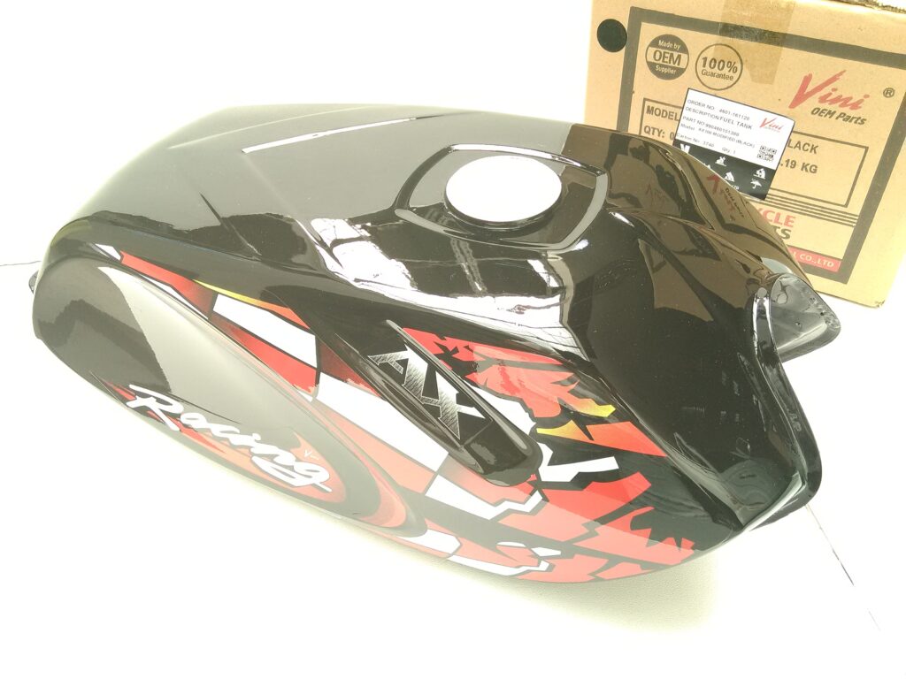 TANQUE AX100 NEGRO RACING vini - importadoracolmotos.com