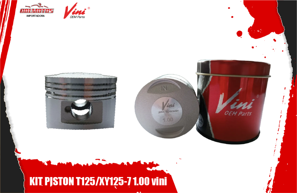 KIT PISTON T125/XY125-7 100 vini - importadoracolmotos.com